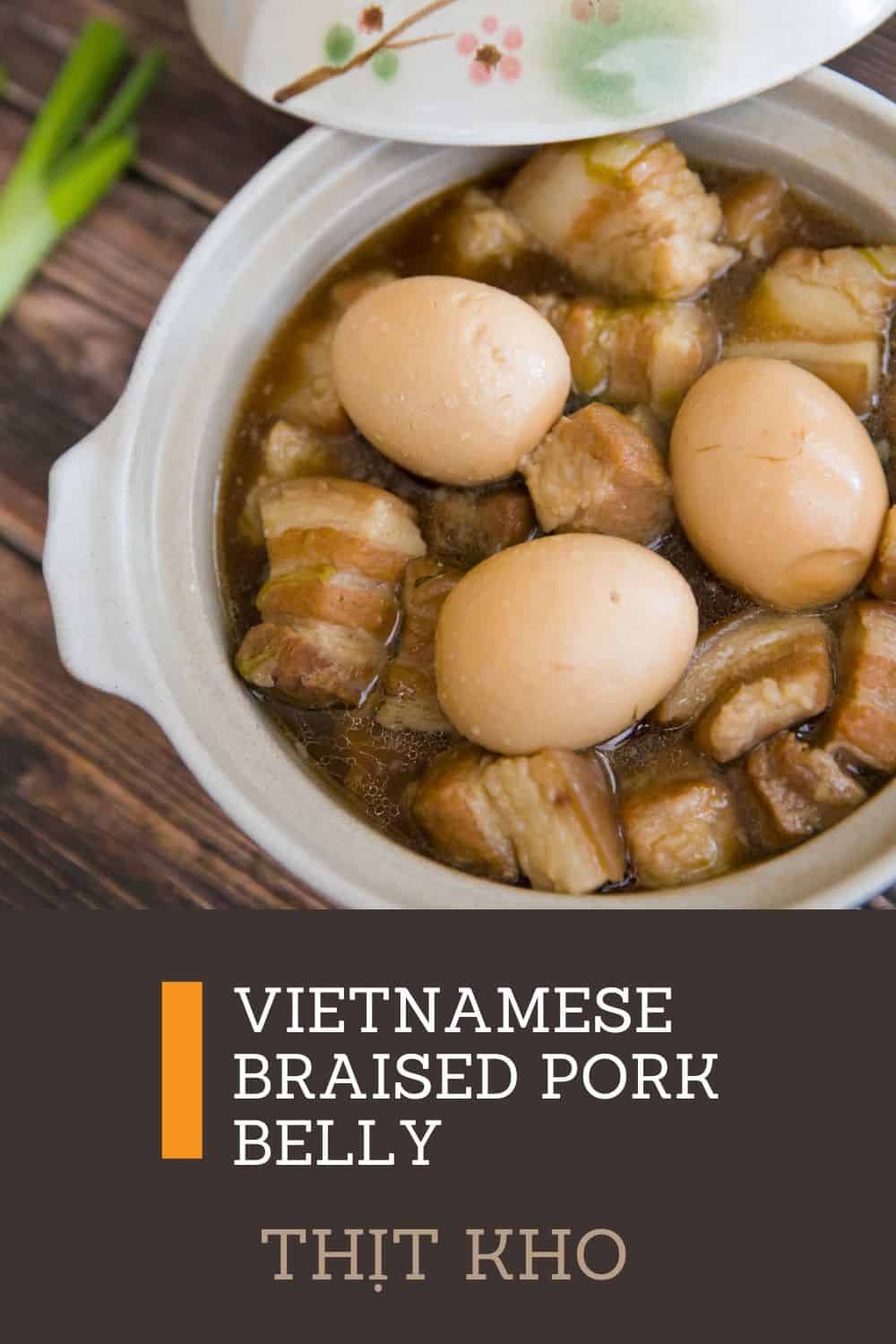 Thit Kho Recipe - Vietnamese Braised Pork Belly with Eggs