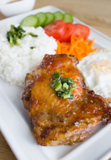 Com Ga Nuong -Vietnamese Grilled Lemongrass Chicken with Rice