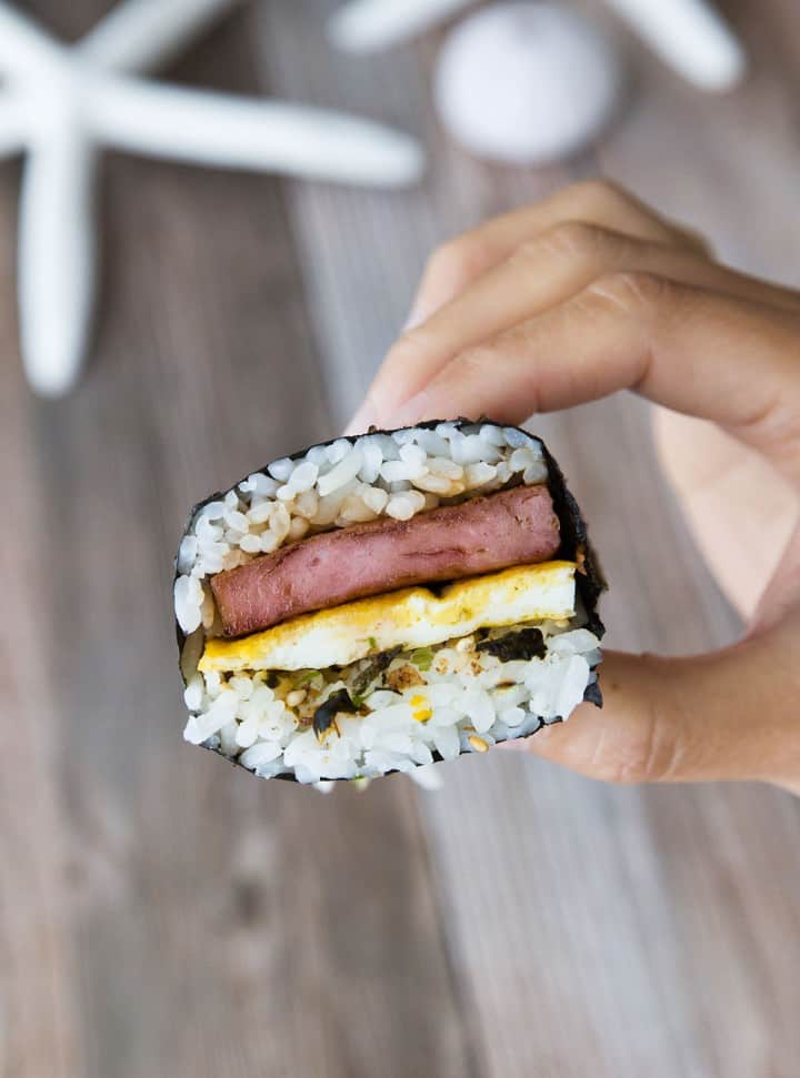 Spam Musubi with Egg & Furikake (Step-by-Step Photos)