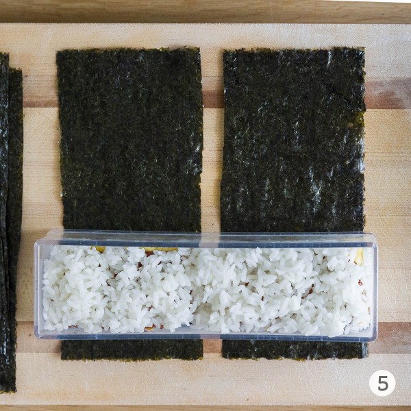 Spam Musubi with Egg & Furikake (Step-by-Step Photos)