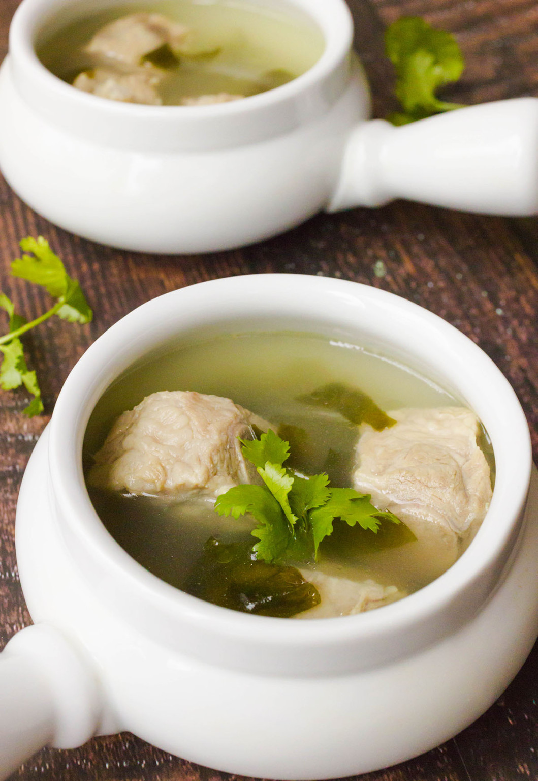 Chinese Pork Rib Soup with Seaweed - Easy 3 Ingredient Soup!