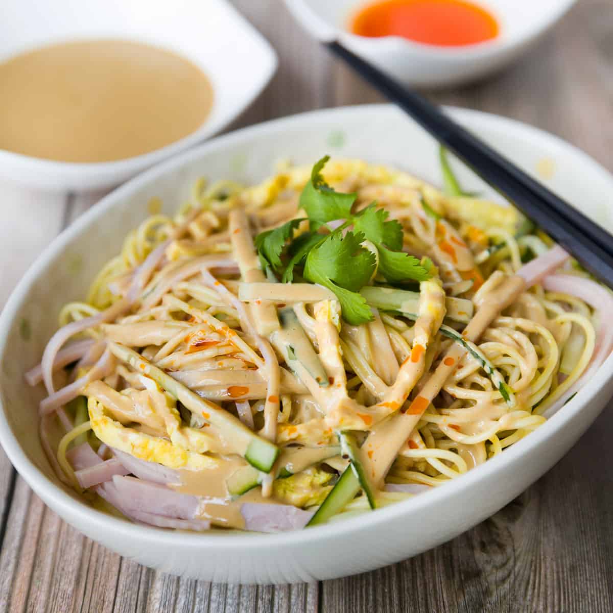 Taiwanese Cold Sesame Noodles - Liang Mian (涼麵)
