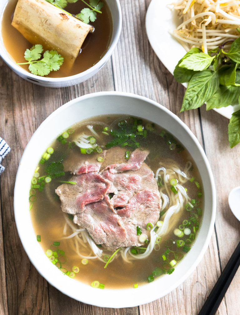 Pho Tai - Vietnamese Beef Pho Recipe with Rare Steak