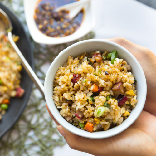 Char Siu Fried Rice (Chinese BBQ Pork Fried Rice)